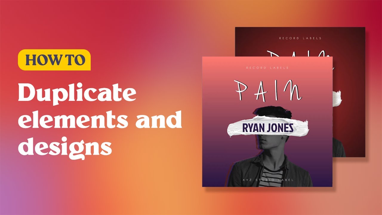 How to Duplicate Elements and Designs in PosterMyWall - YouTube