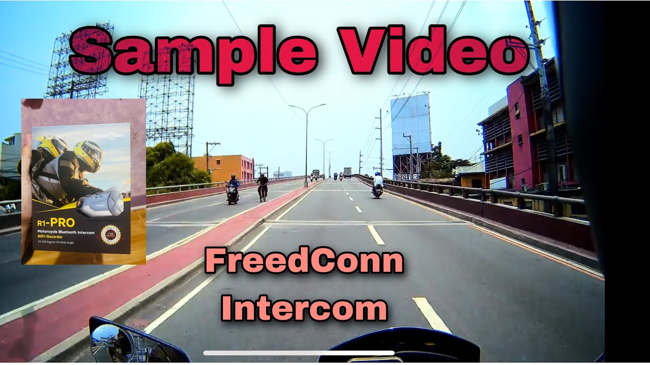 Intercom FreedConn Sample Video(Daytime) - R1 Pro - YouTube
