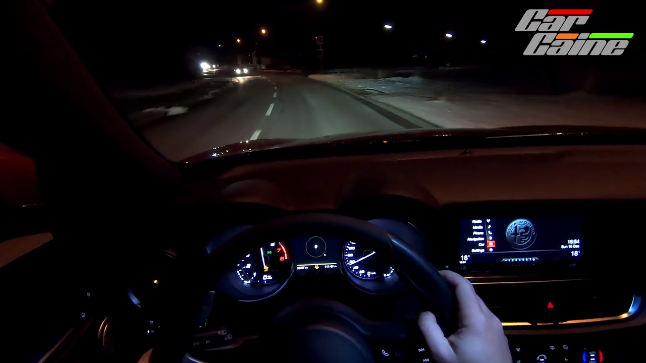 Alfa Romeo Stelvio QV Night Drive with pure exhaust sound- CarCaine ...