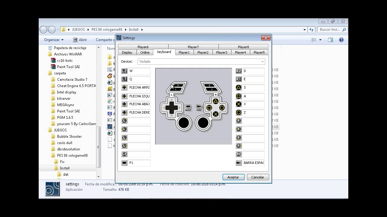 Como Configurar Los Botones De Tu Pes6 - YouTube