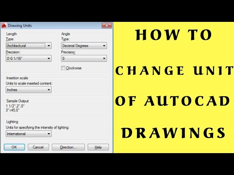 How to Convert AutoCAD Drawings from one Unit to another: Architectural ...