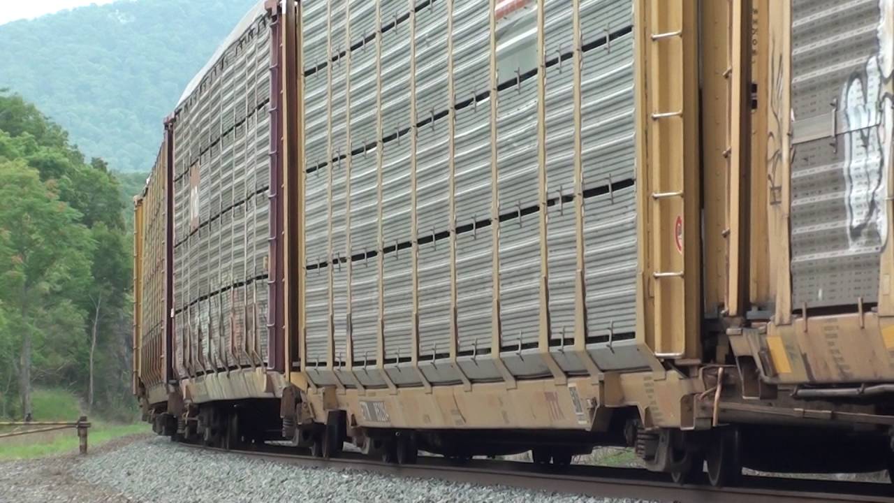 CSX 8768 4589 SB Autorack Birds Horn River Subdivision Auto 41 - YouTube