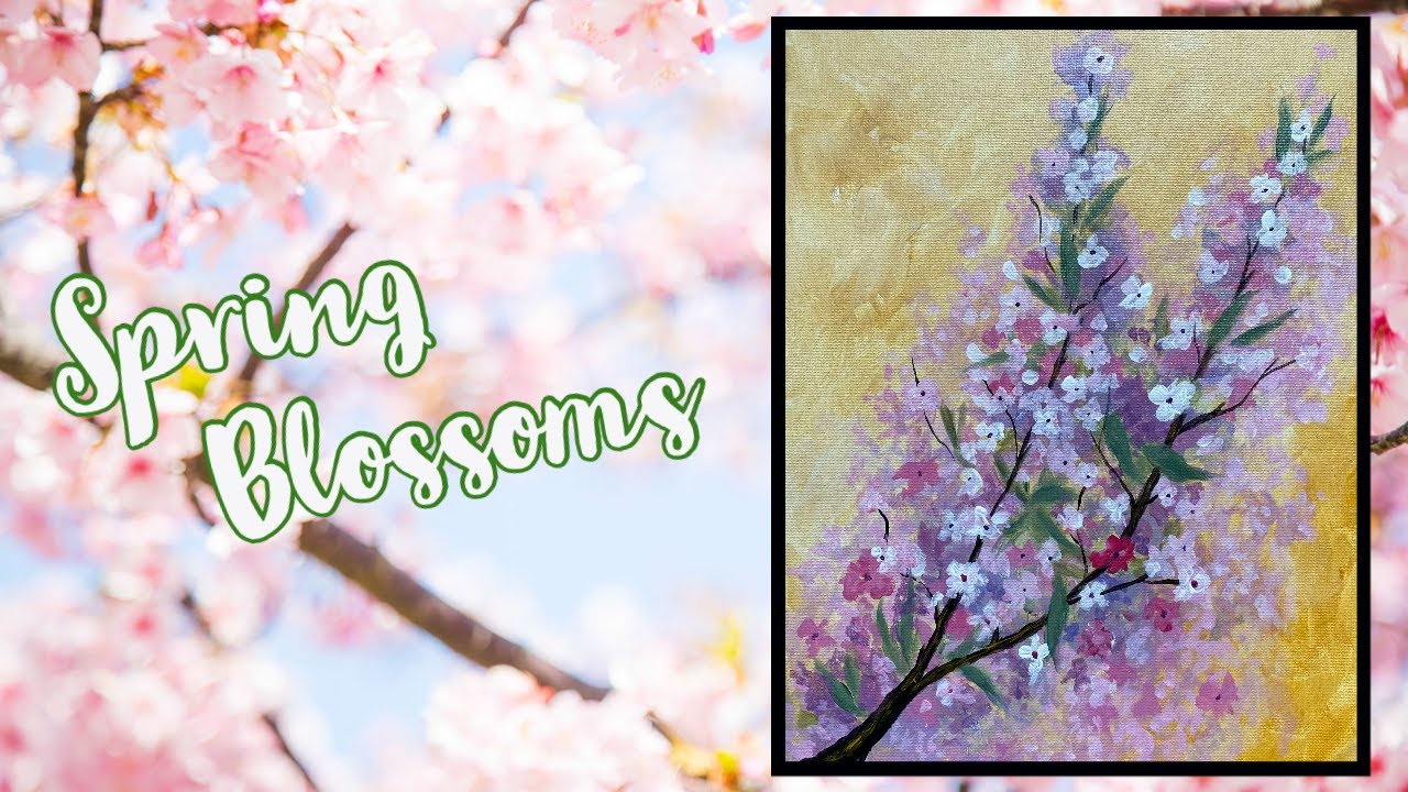 Painting Tutorial: Spring Blossoms - YouTube