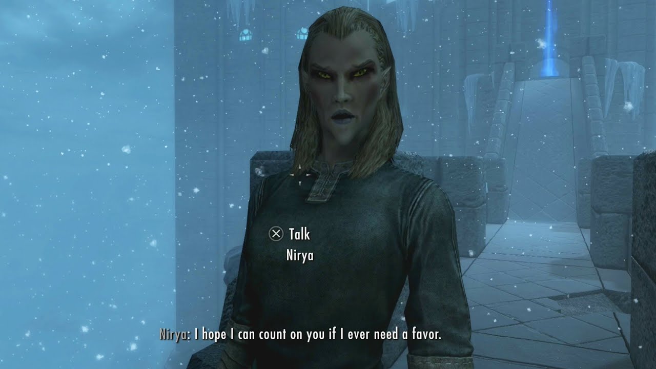 Dealing with Nirya at the College of Winterhold - YouTube