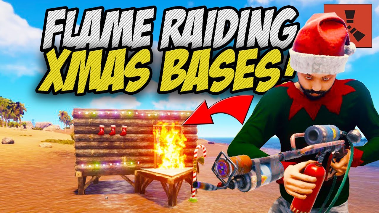 Visiting a Christmas Hotel and Flame Raiding Rich Bases! - Rust Solo #2 ...