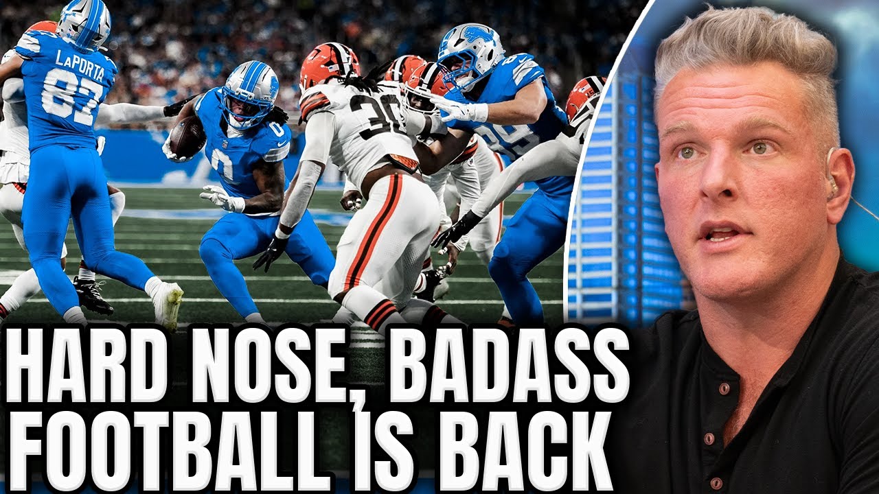 Hard Nose, Badass Football Is All The Way Back In The NFL | Pat McAfee ...