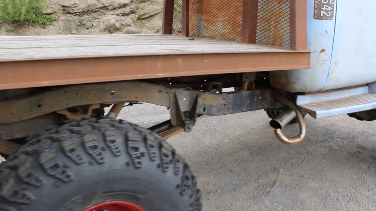 1954 chevy 4x4 monster 1 ton 42" Iroks rollinholyartnfab.com - YouTube