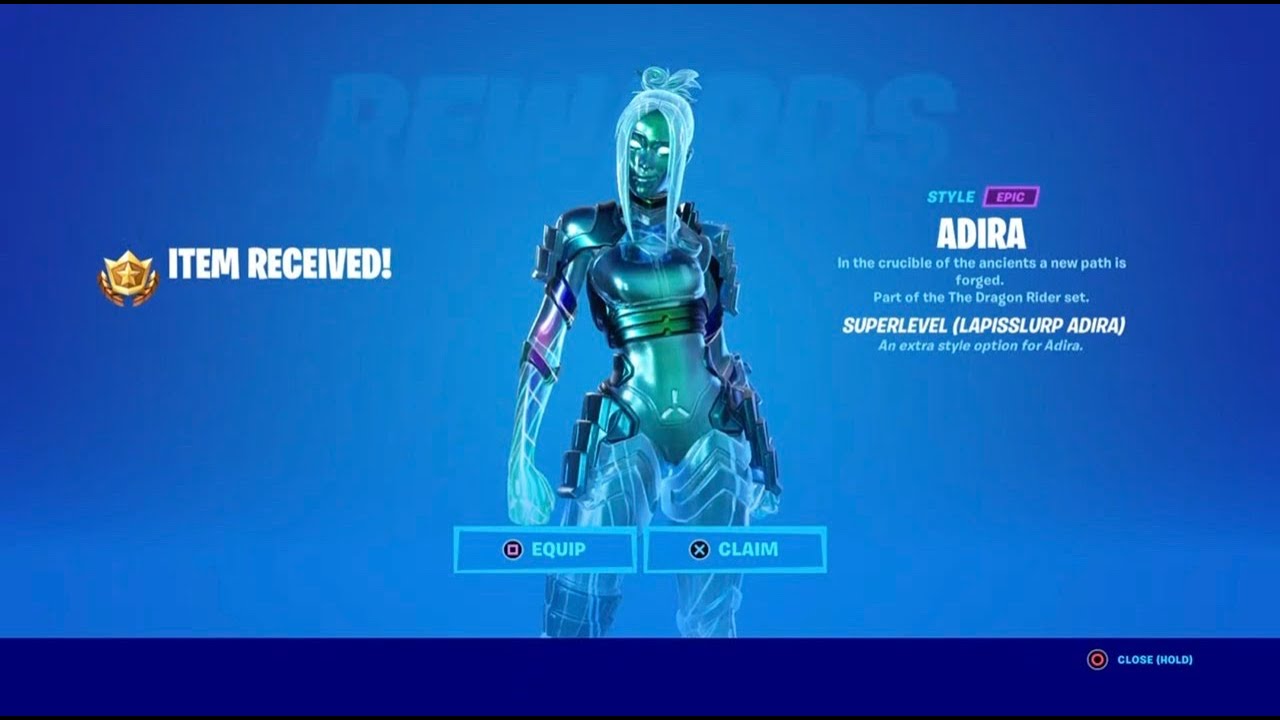 Fortnite lapis slurp Adira skin gameplay - YouTube