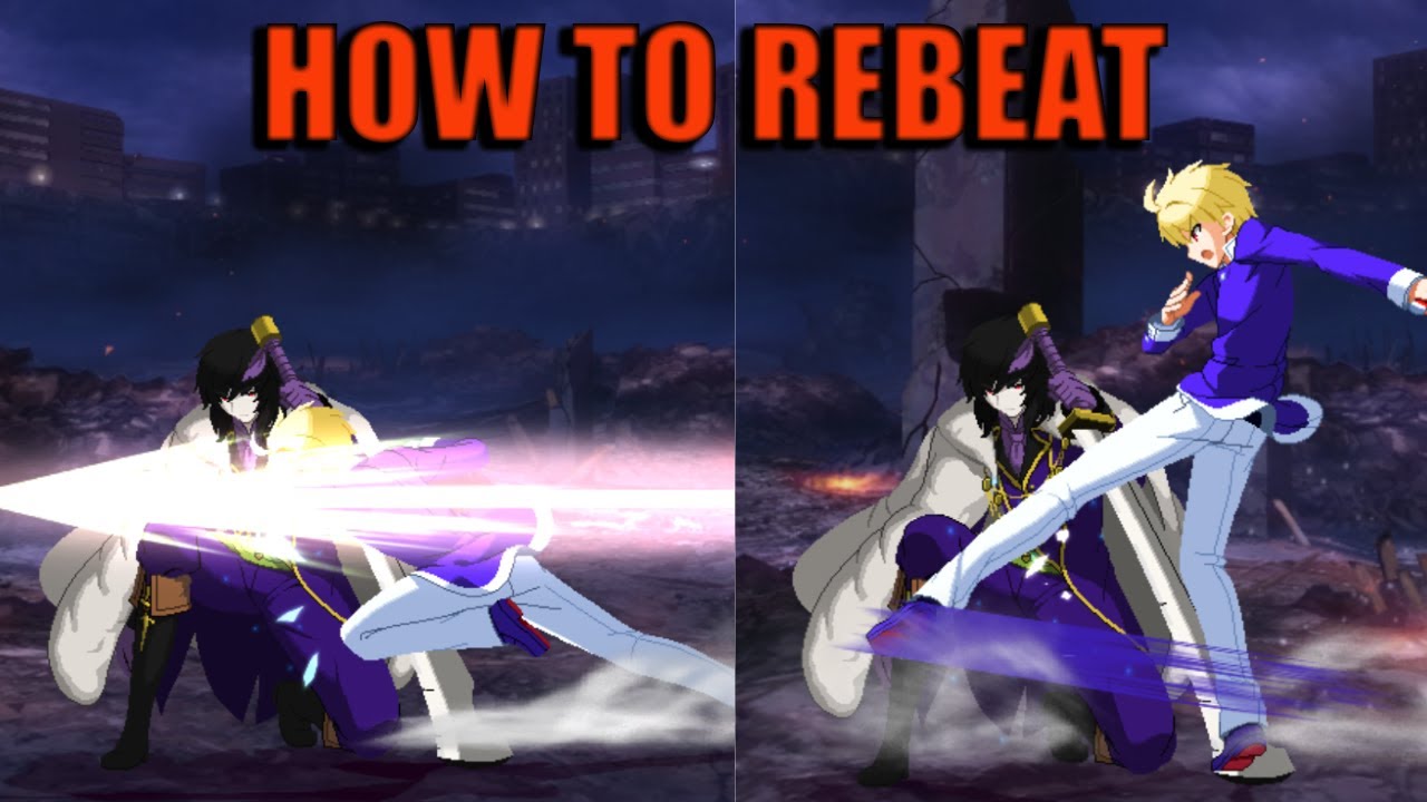 How To Use Rebeats In Melty Blood Type Lumina - YouTube