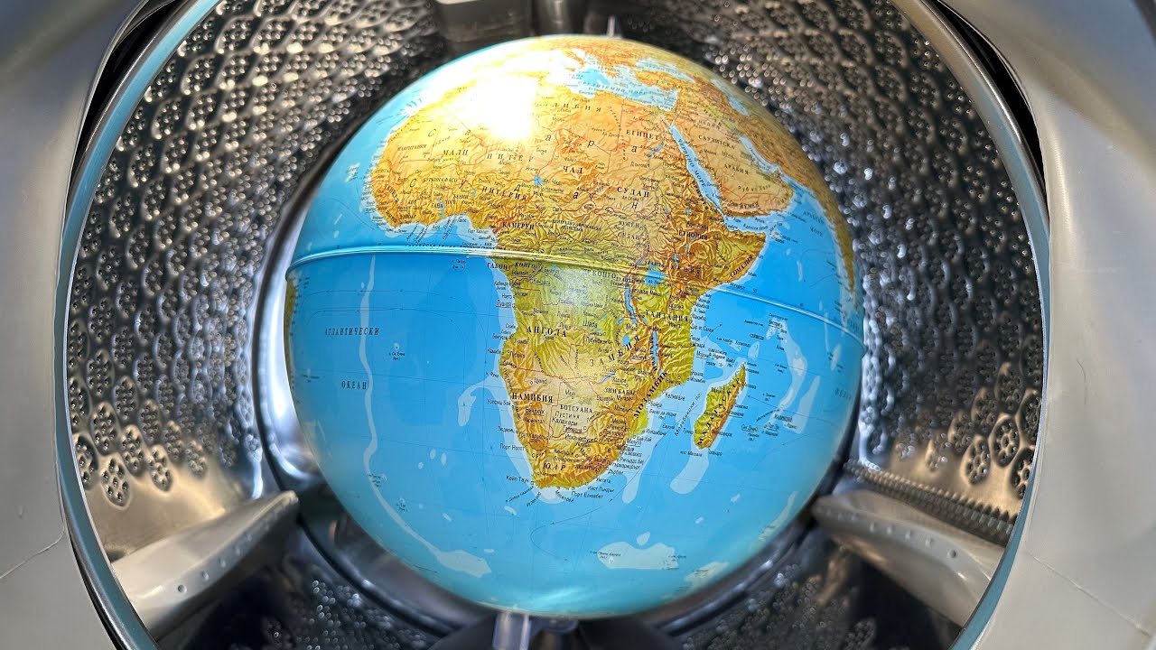 Experiment - Globe - in a Washing Machine - YouTube