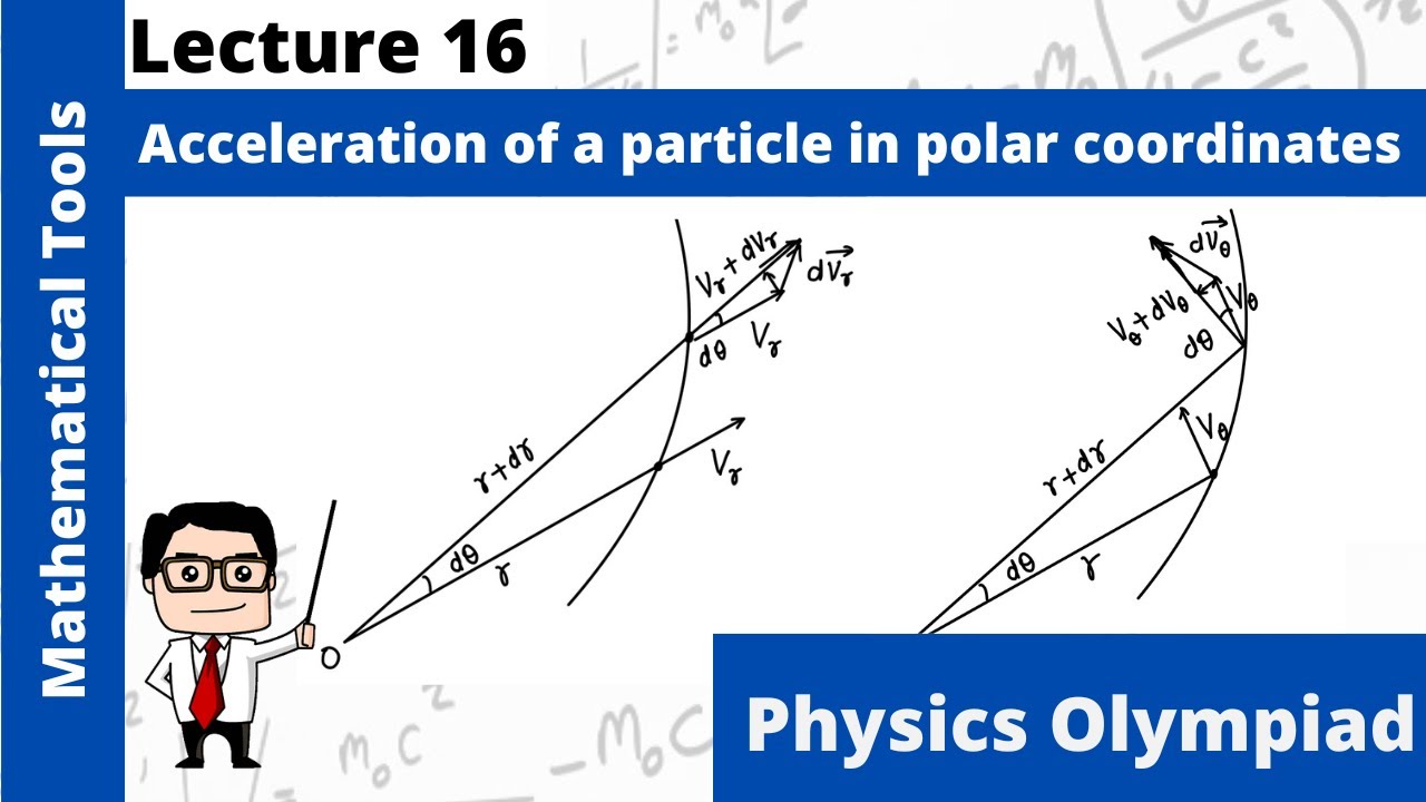 Mathematical tools | Lecture 16 | Acceleration of particle in polar ...