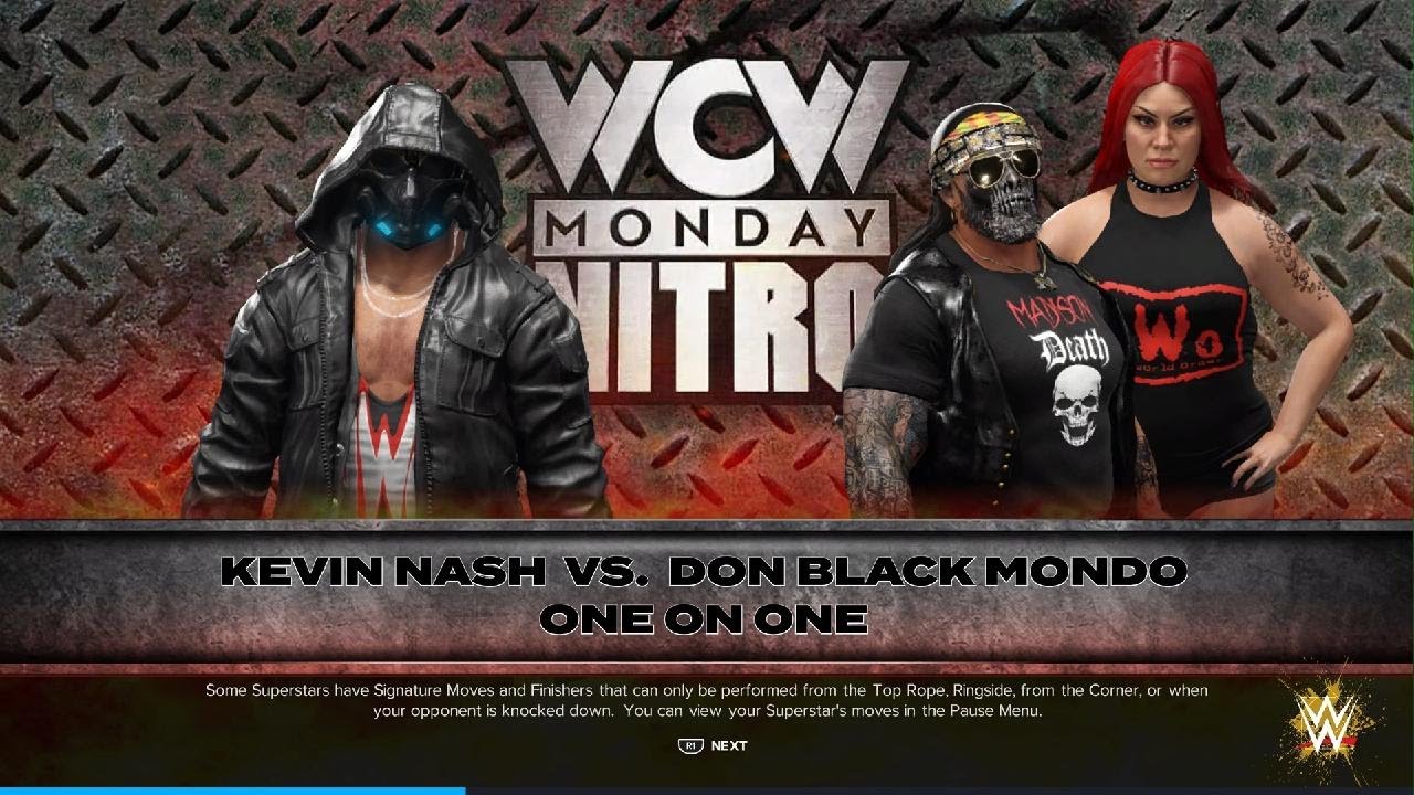 WWE 2K24: Kevin Nash Vs Don Black Mondo with Melissa Santos - YouTube
