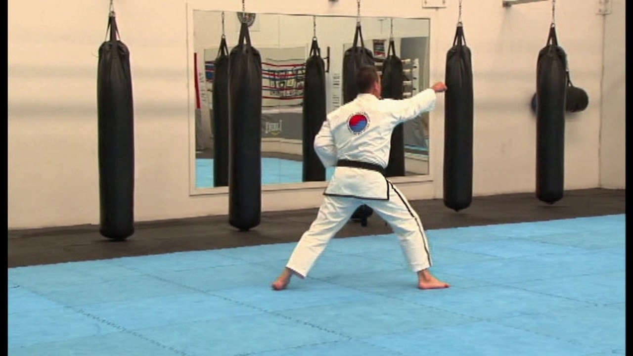 Grade 8 - Yellow Belt Pattern - Dan Gun (Rear View) - YouTube