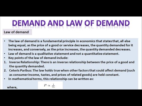 Demand and law of demand part 2/ demand and law of demand one shot ...