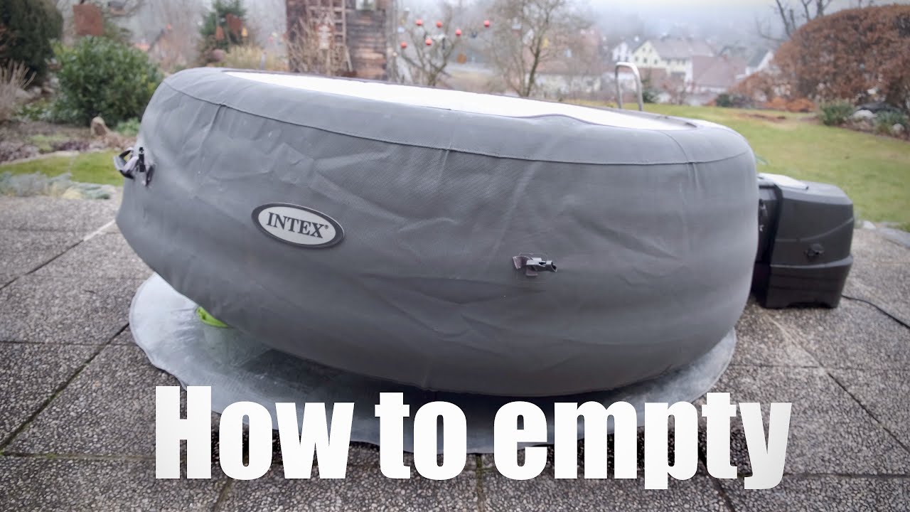 How to empty Intex spa - YouTube