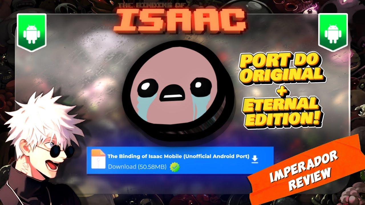 THE BINDING OF ISAAC MOBILE PARA ANDROID 2025 MAIS ETERNAL EDITION BOM ...