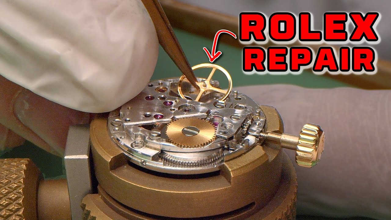Watchmaking Magic! Rolex Balance Wheel Repair...WOW! - YouTube