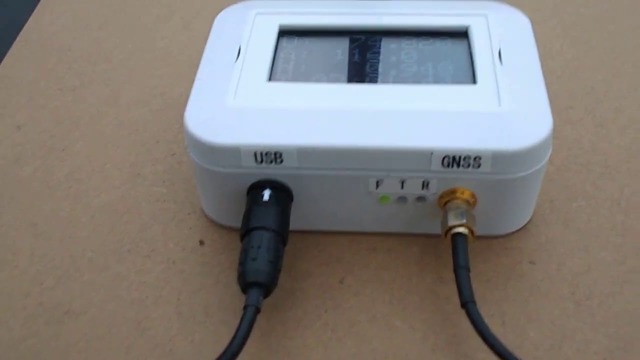 RTK F9P Rover with display - YouTube