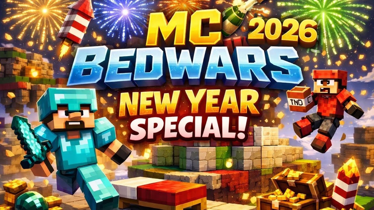Minecraft Bedwars!(New Year Special) - YouTube