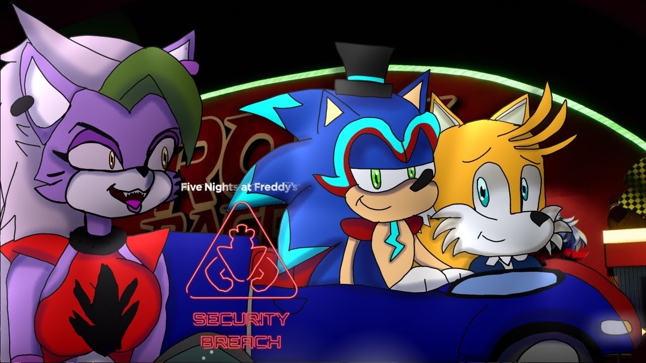SONIC AND TAILS PLAY FIVE NIGHTS AT FREDDY'S SECURITY BREACH PART 4 ...