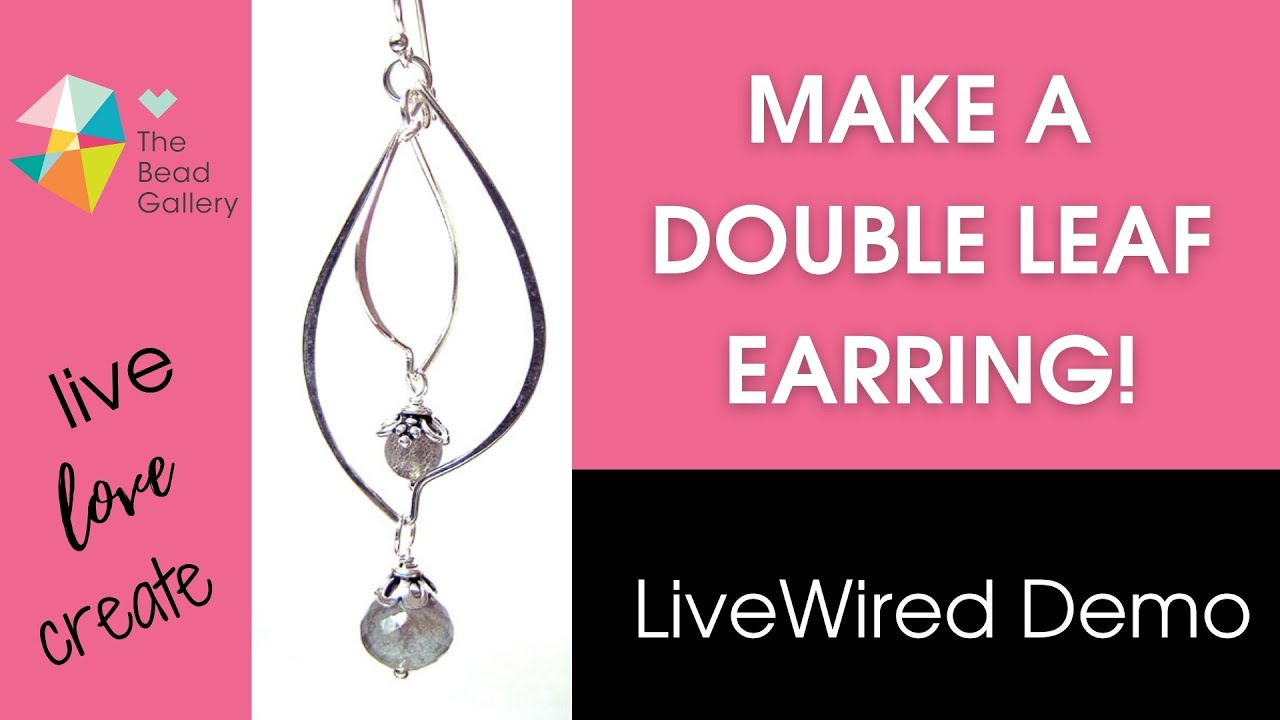 How to Make a Wire Leaf Earring at The Bead Gallery, Honolulu - YouTube