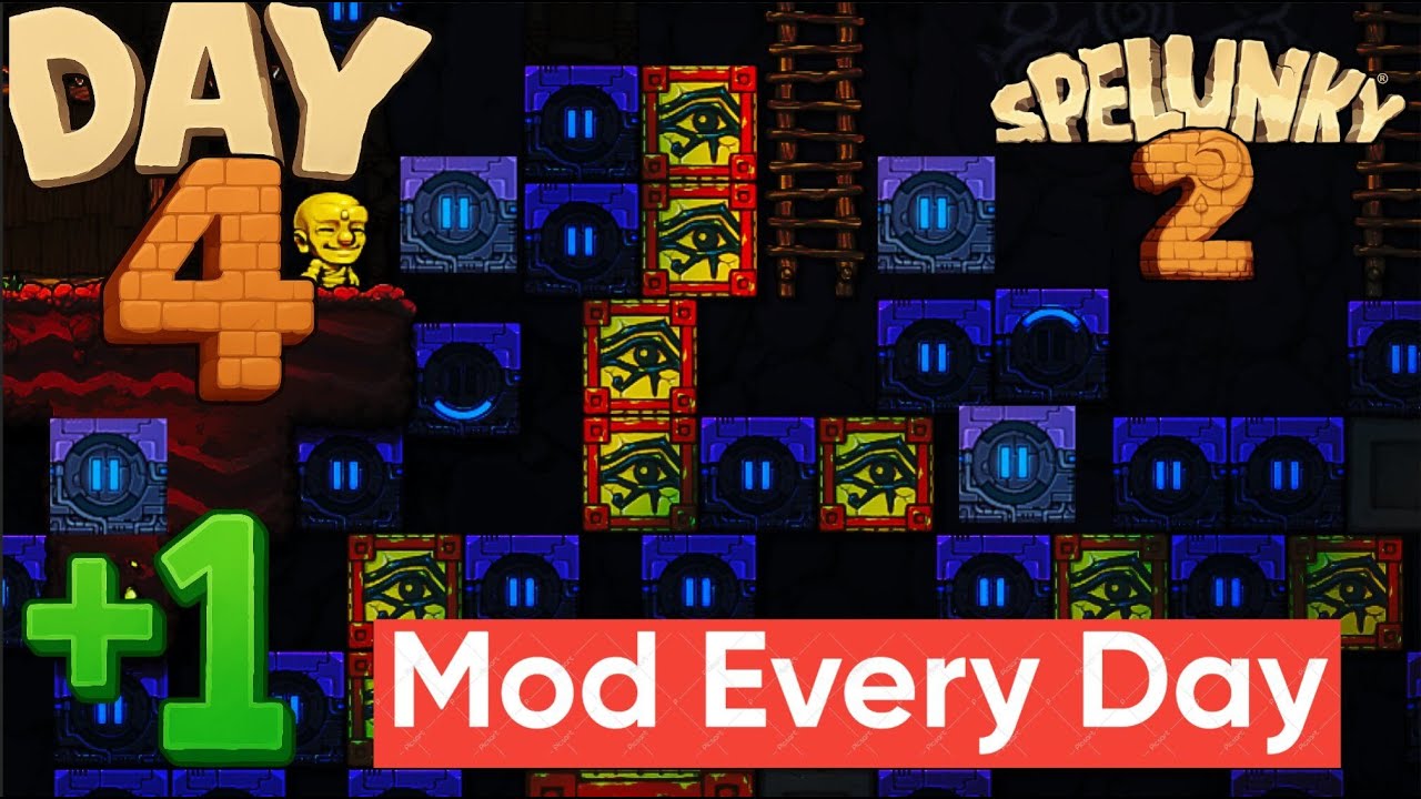 Adding One Mod to Spelunky 2 Until It's UNPLAYABLE - Day 4 - YouTube