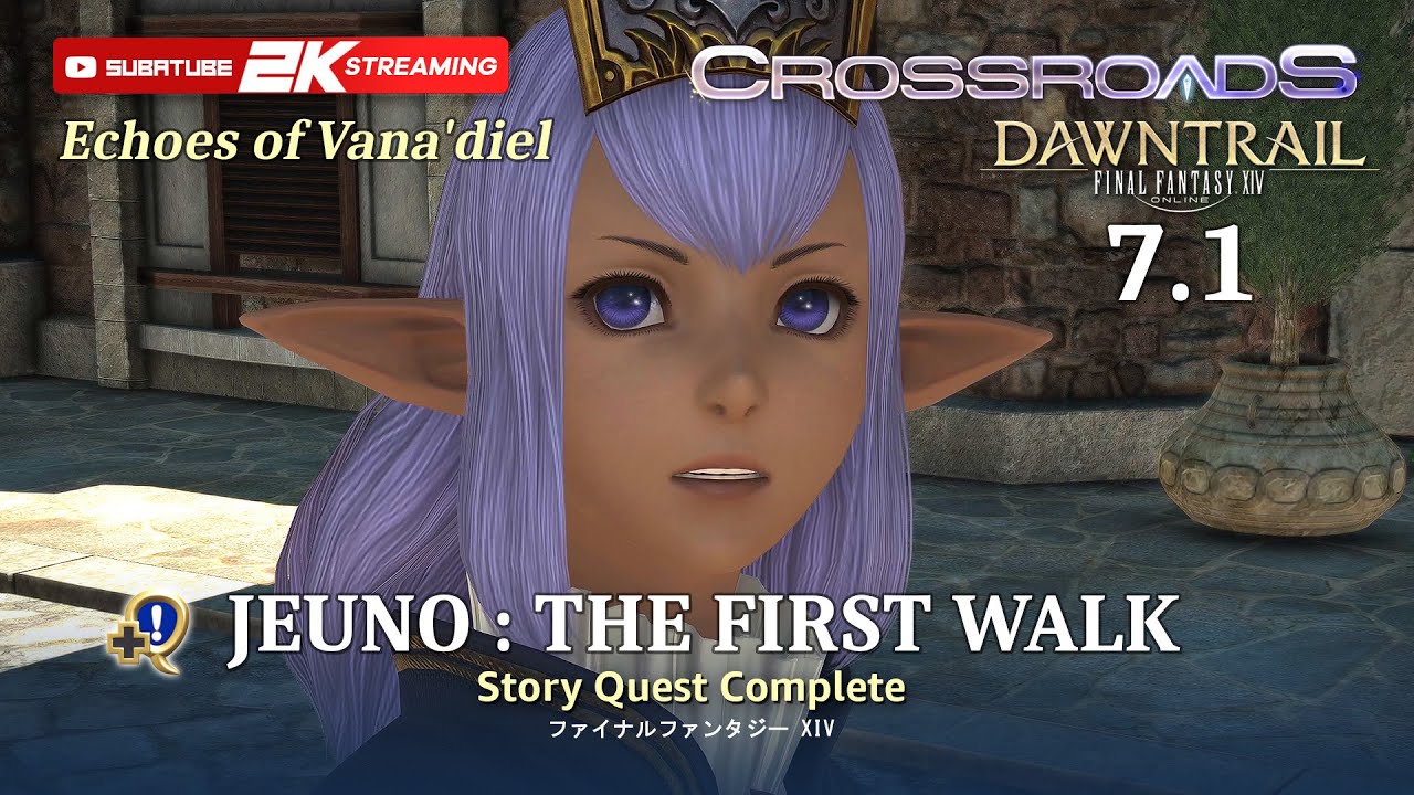 FFXIV 7.1 ALLIANCE RAID - JEUNO The First Walk Story Full Complete [NO ...