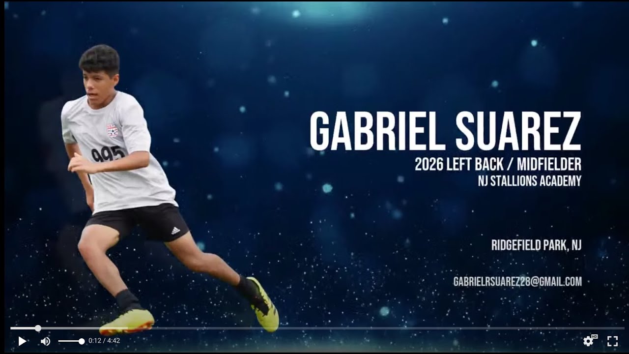EXACT Sports - Gabriel Suarez (Class of 2026) - Soccer Highlight Video ...