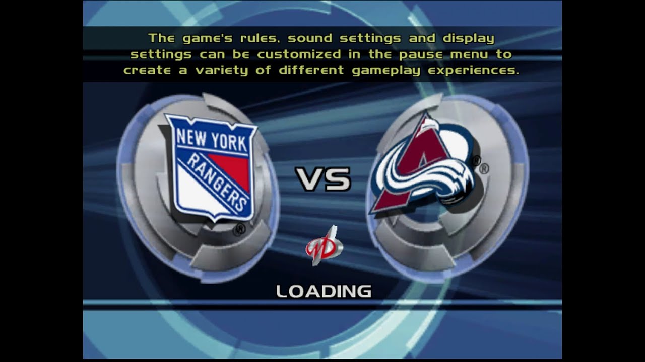 NHL Hitz Pro (Xbox) Rangers vs Avalanche - YouTube