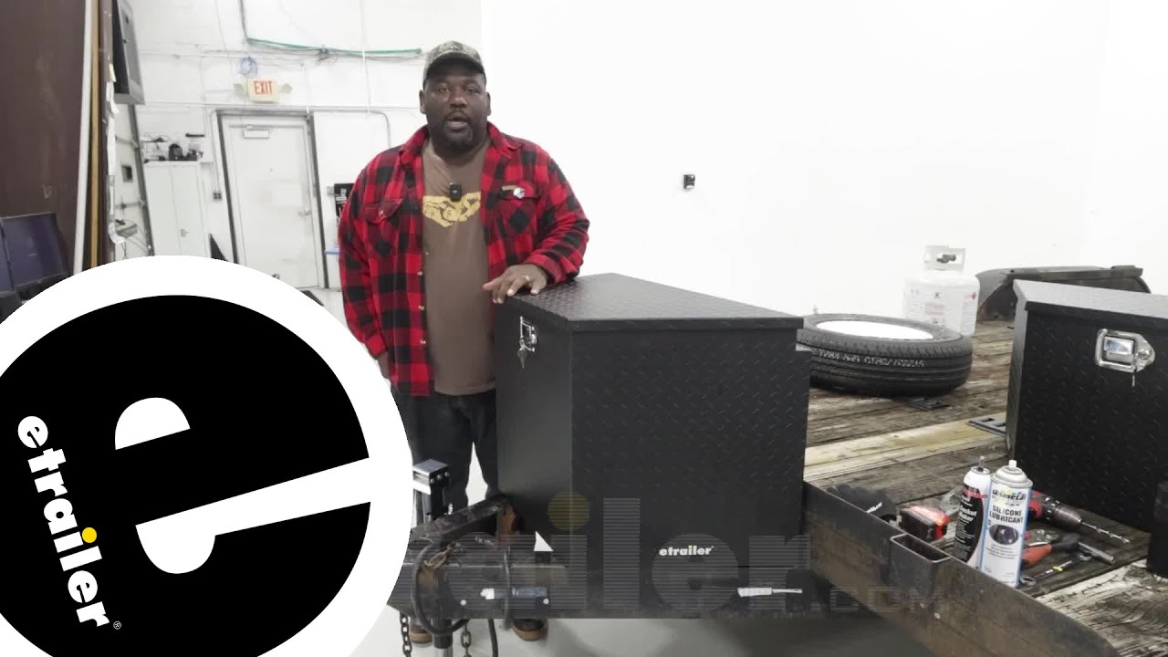 A Closer Look at the etrailer A-Frame Trailer Tool Box - YouTube