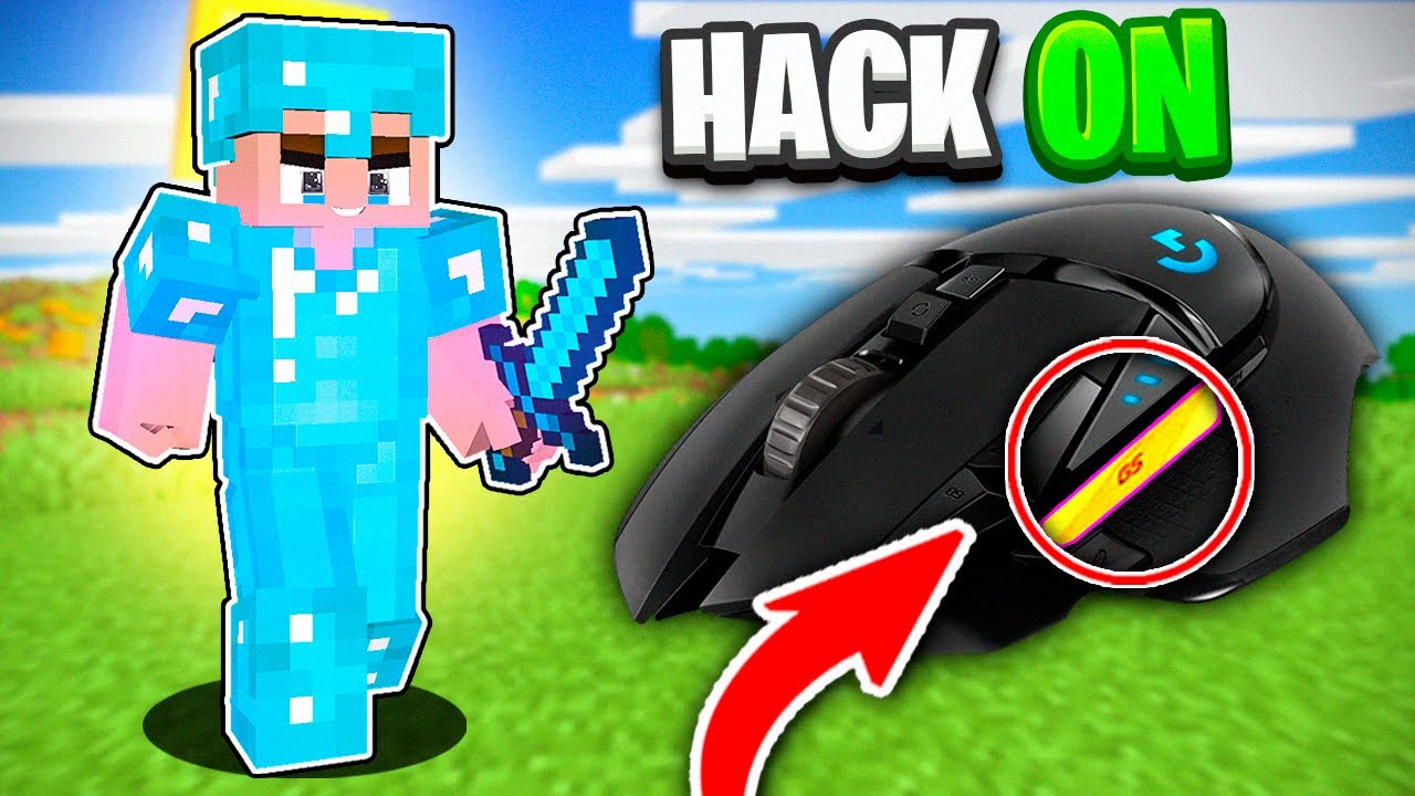 Le INSTALE HACKS a mi MOUSE para hacer PVP en Minecraft 🤖🖲️ - YouTube