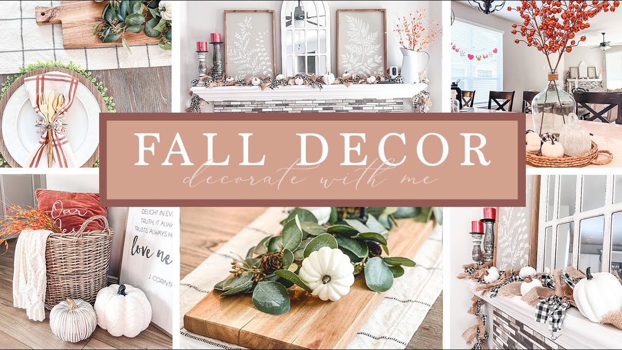 2022 FALL DECORATE WITH ME | fall decorating made easy + simple fall ...