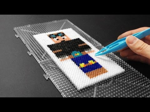 DanTDM TheDiamondMinecart Skin Pixel Fan Art Perler Beads - YouTube