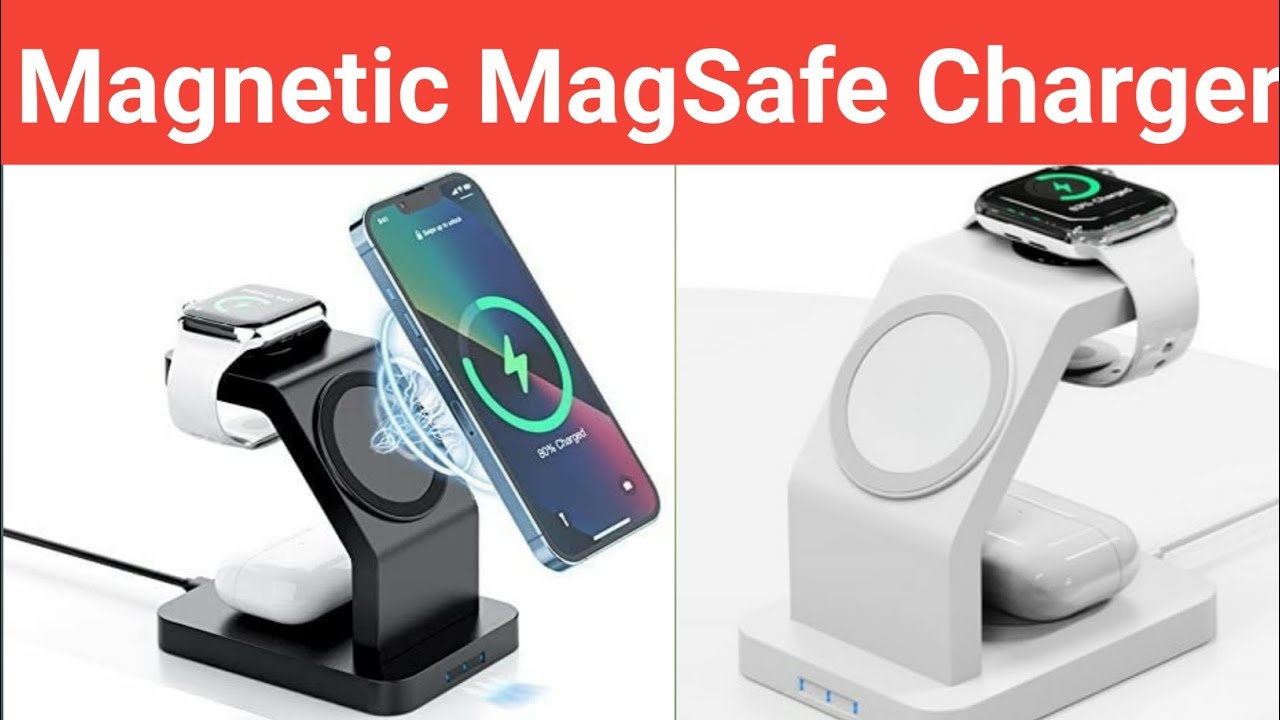 Magnetic MagSafe Charger 3in1 Wireless Charger | Wireless Charger - YouTube