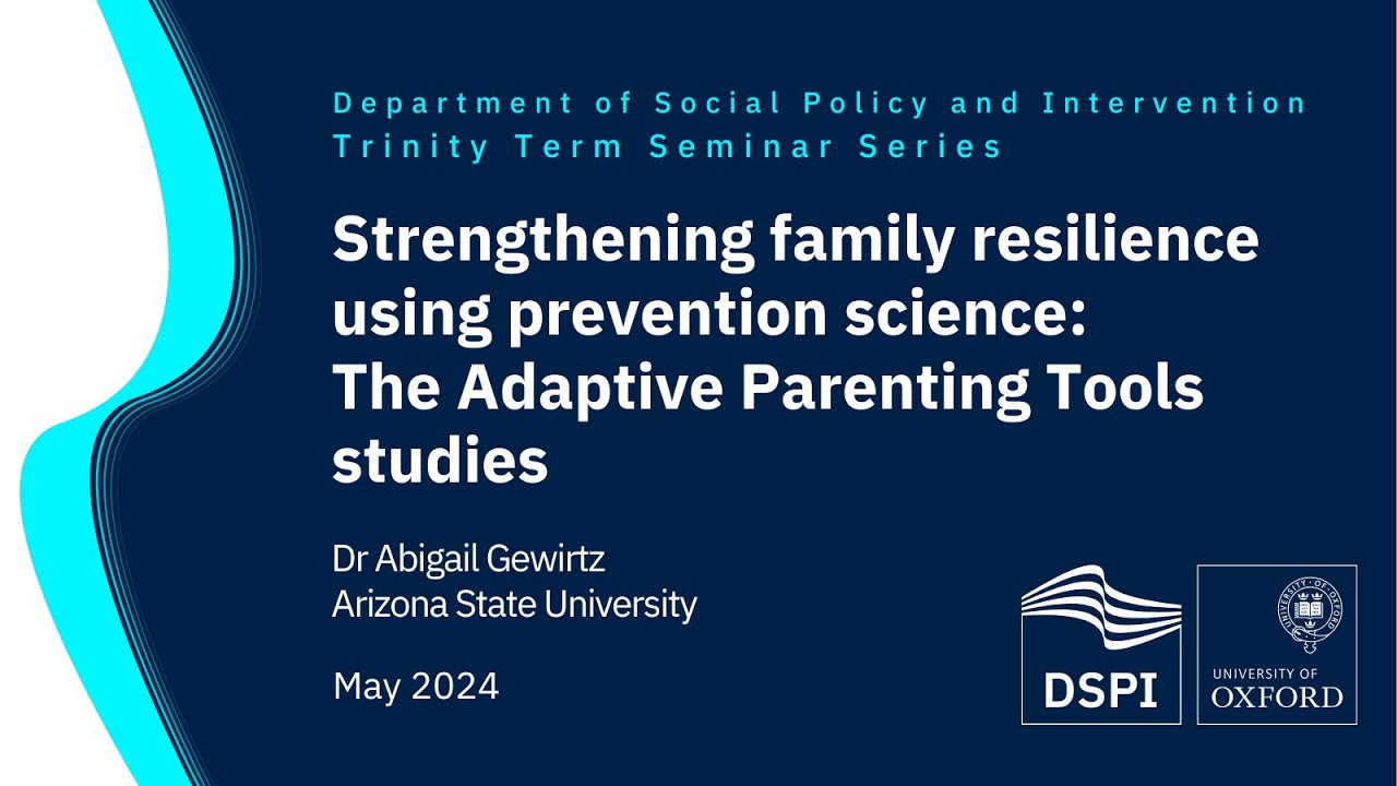 Strengthening family resilience using prevention science: The Adaptive ...