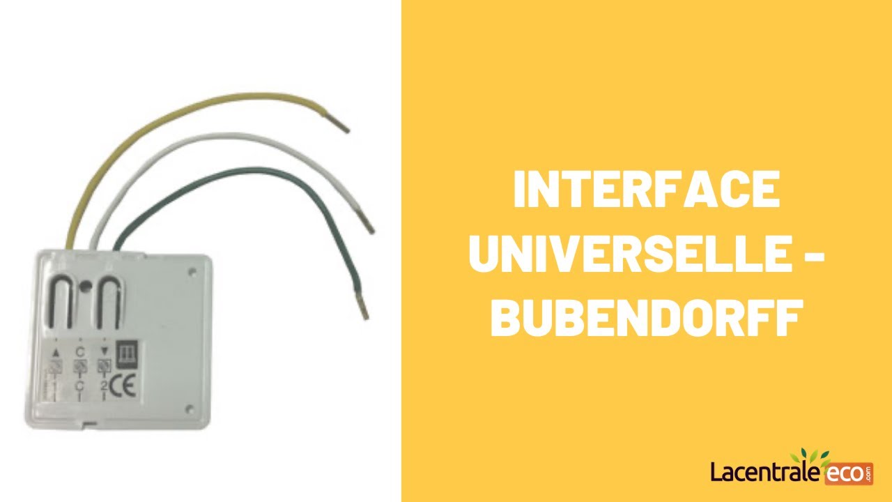 Interface universelle - Bubendorff - BUB-229018 - YouTube