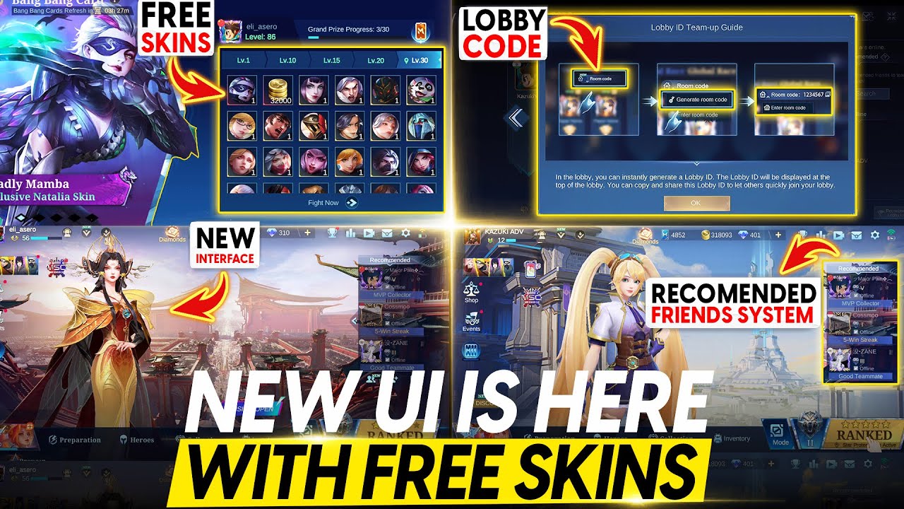NEW UI IS HERE WITH A BUNCH OF FREE SKINS AND REWARDS! - YouTube