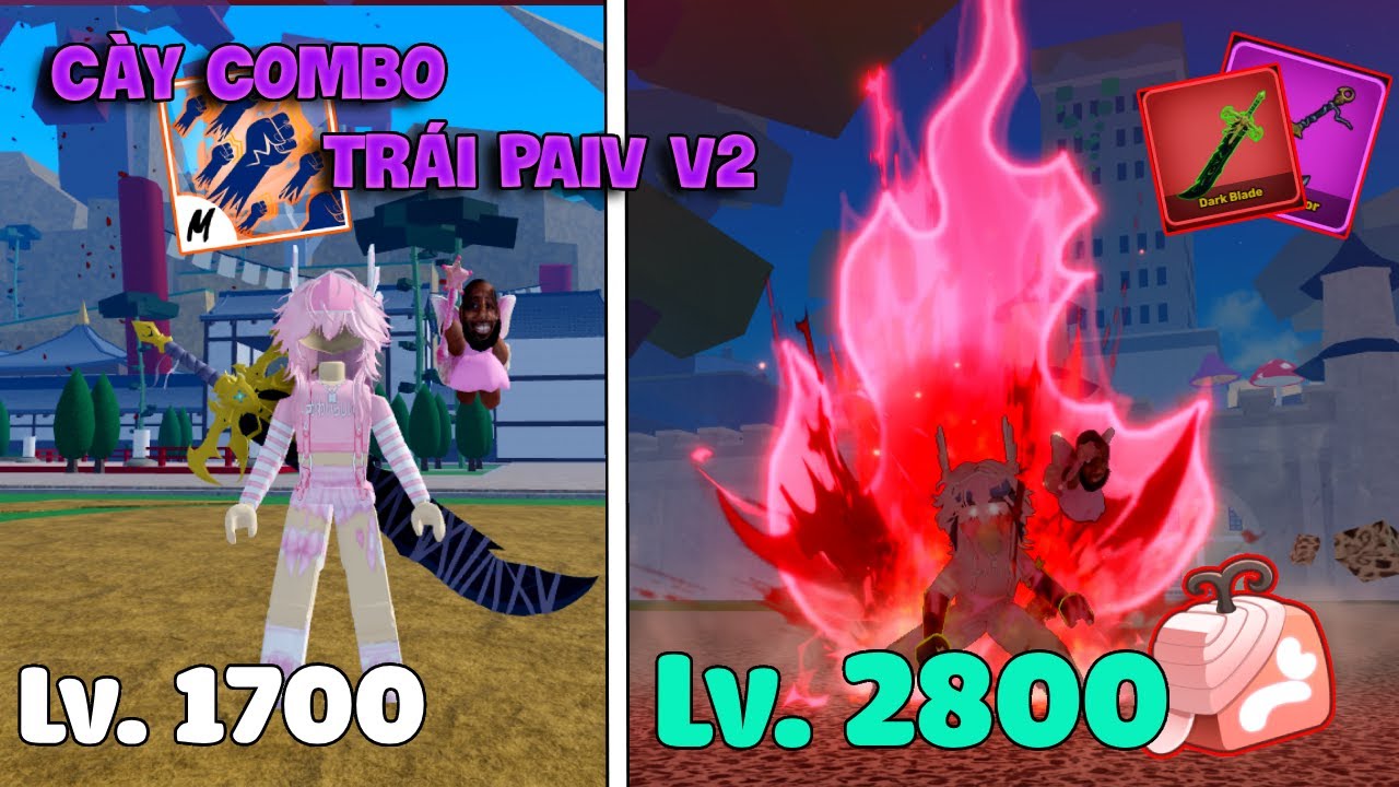 Mình Cày Đơn COMBO Trái PAIN V2 và Lấy Vật Phẩm Cho Khách Trong Blox ...
