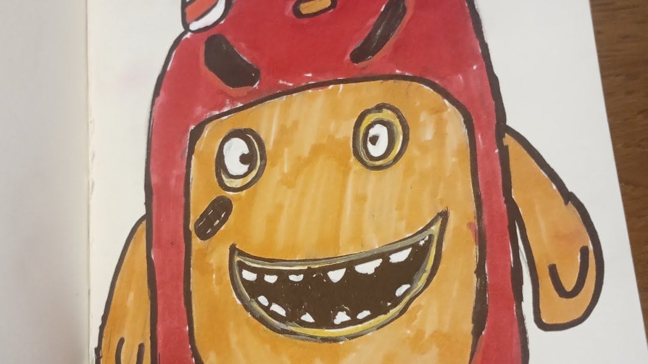 How to draw Fuse from Oddbods 😁 - YouTube