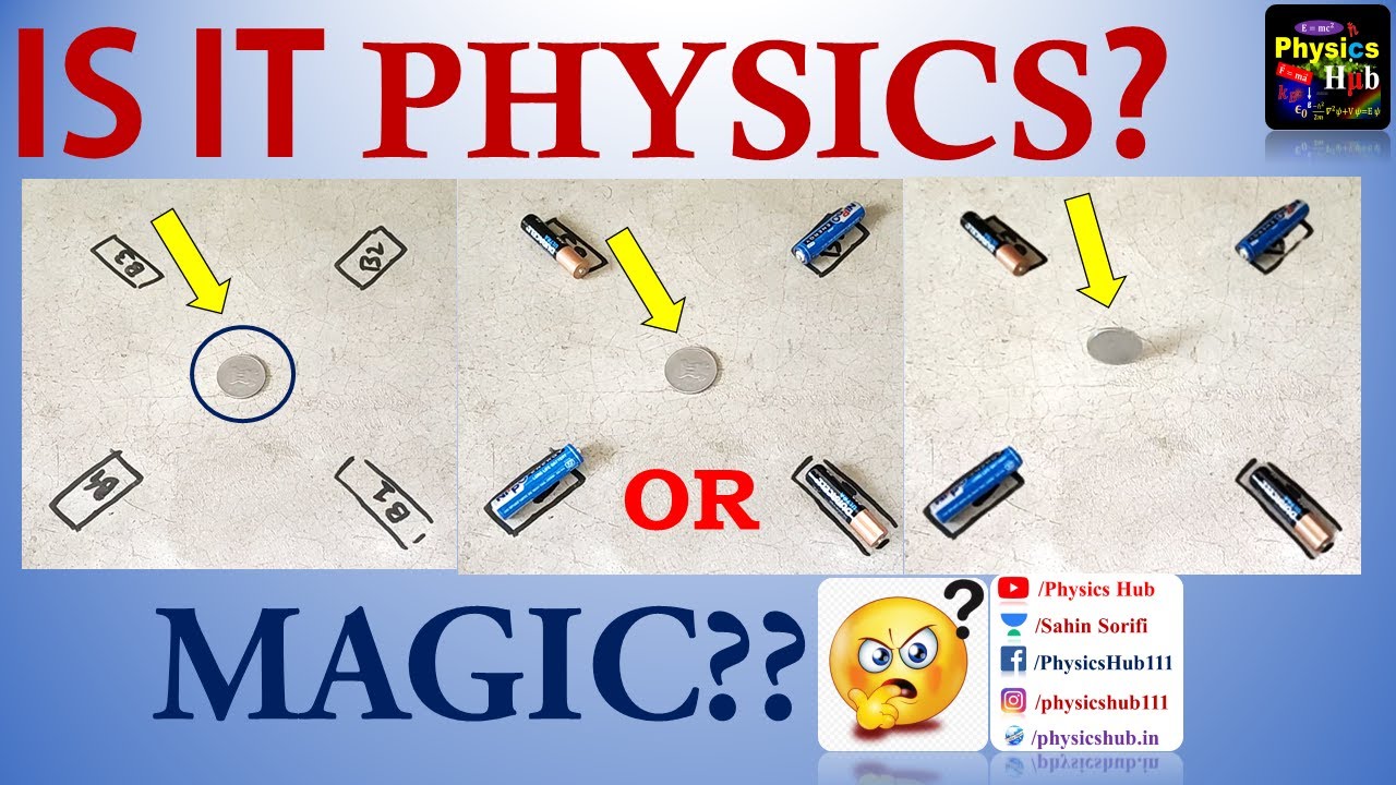 Physics or Magic? | A Coin is Surrounded by Four Batteries | What ...