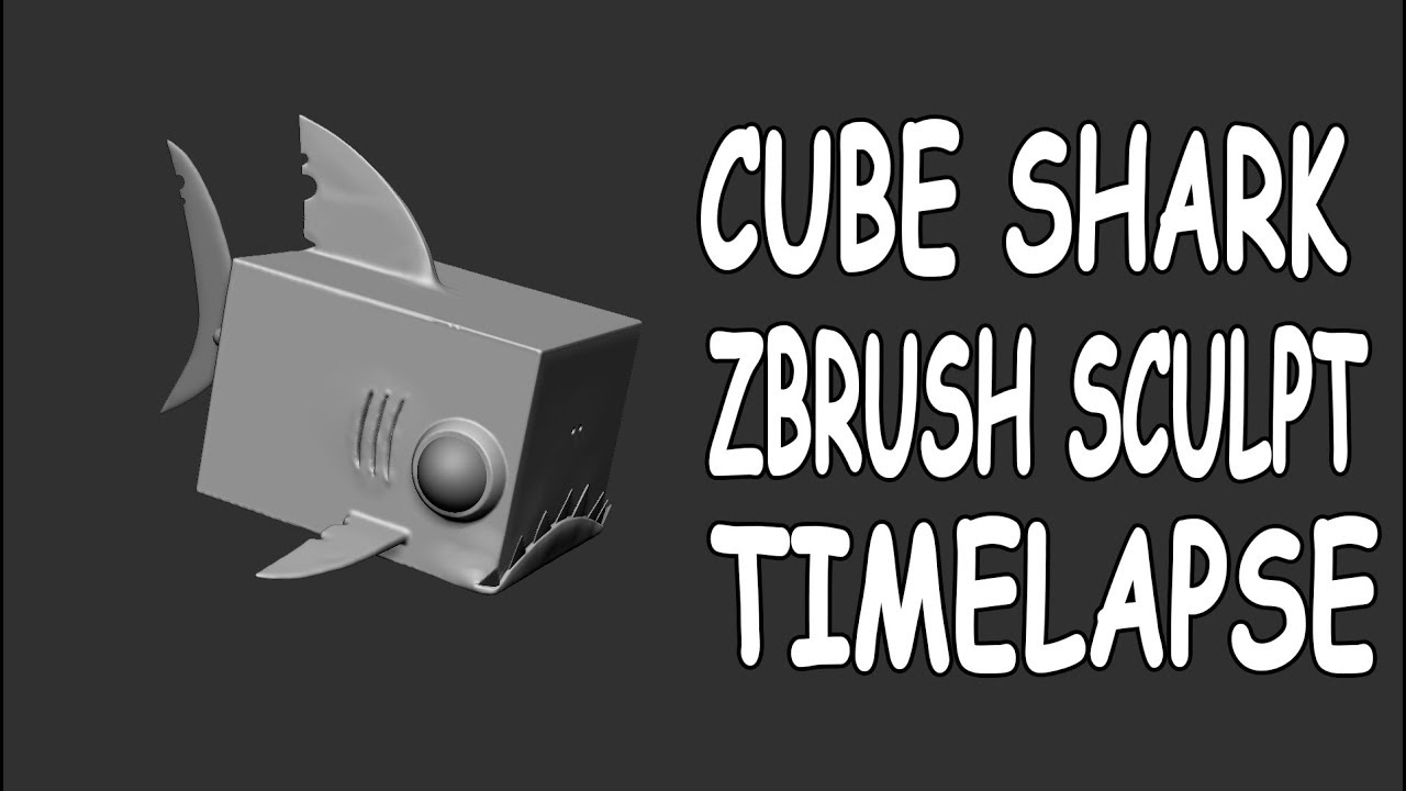 Cube Shark - ZBrush Sculpt Timelapse - YouTube