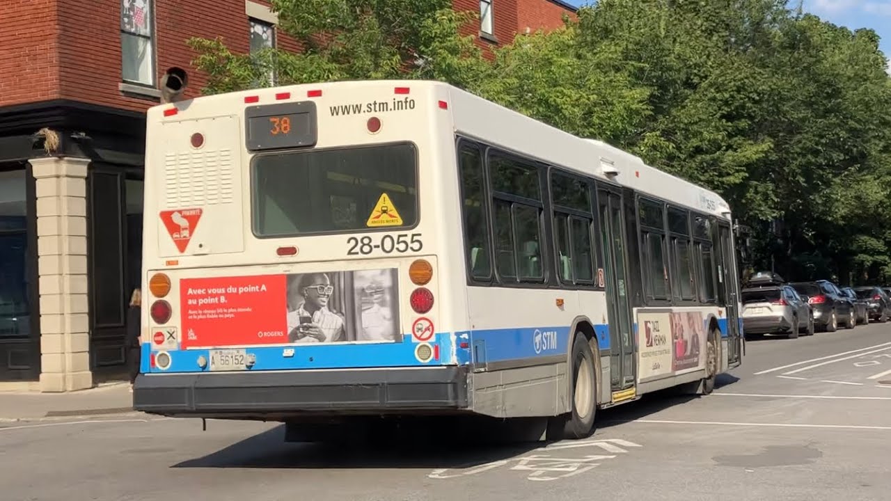STM Bus # 28-055 {Retired} Ride On The New 38 De l’Église Going South ...