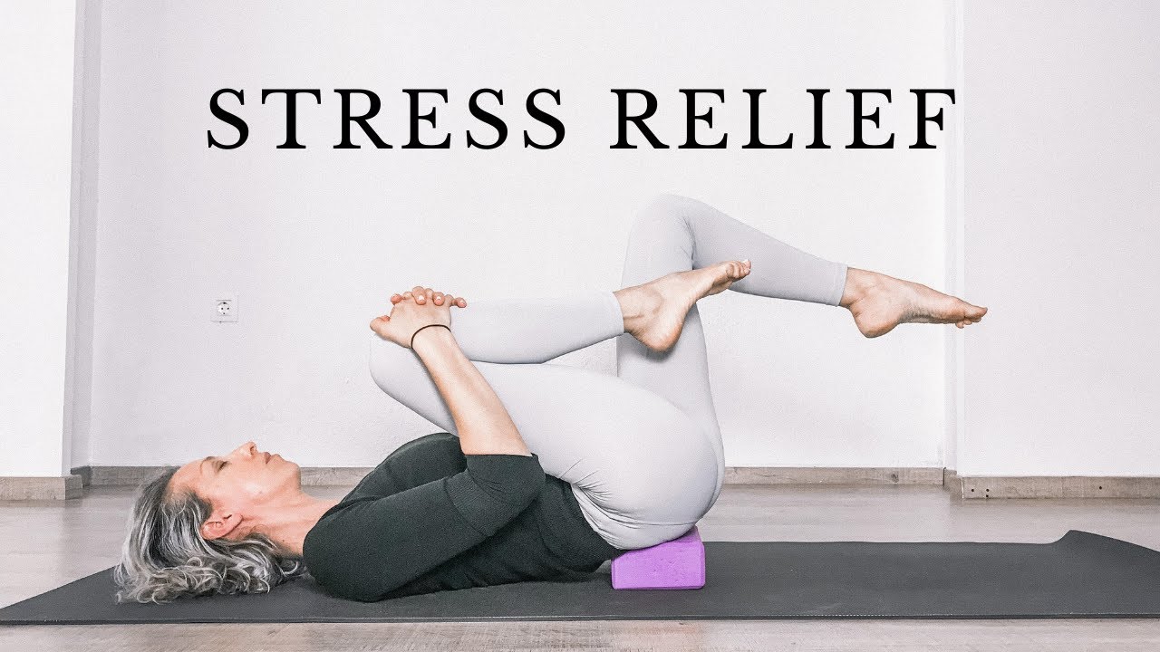 RESTORATIVE YOGA FOR STRESS RELIEF | 30 minute yoga to calm your mind ...