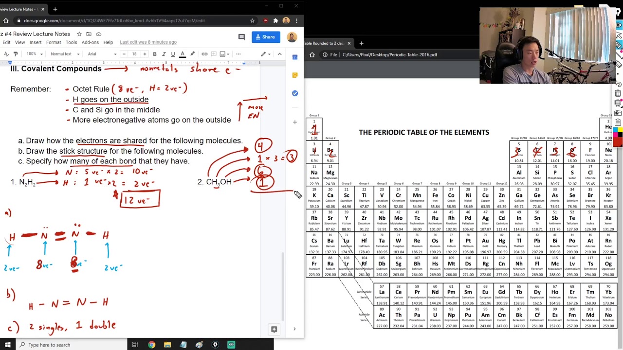 Drawing Covalent Compounds | Mr. Oh Chemistry - YouTube