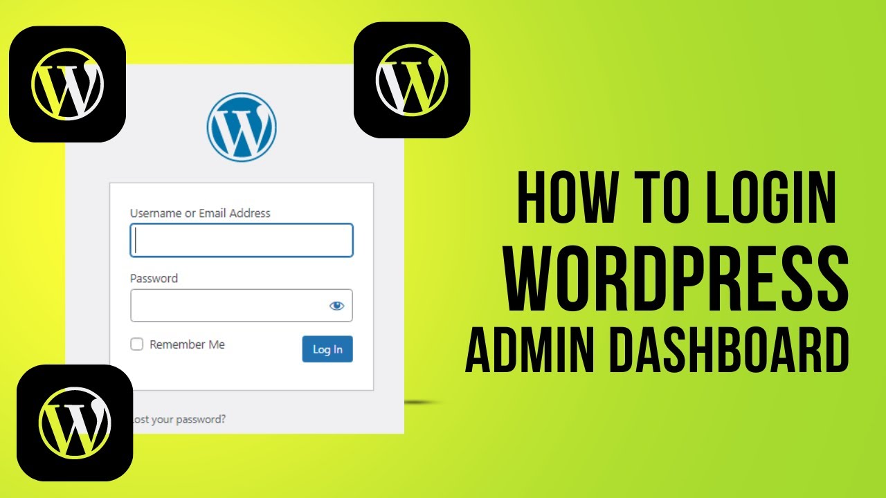 How To Login WordPress Admin Dashboard? | WordPress Dashboard Features ...
