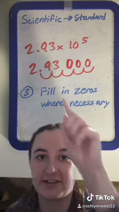 Scientific Notation to Standard Notation - YouTube