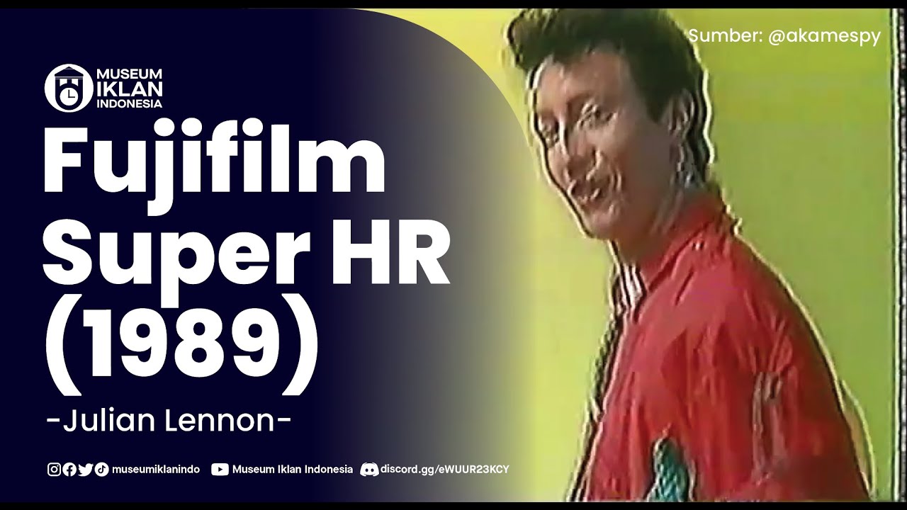 Iklan Fujifilm Super HR - Julian Lennon (1989) - YouTube
