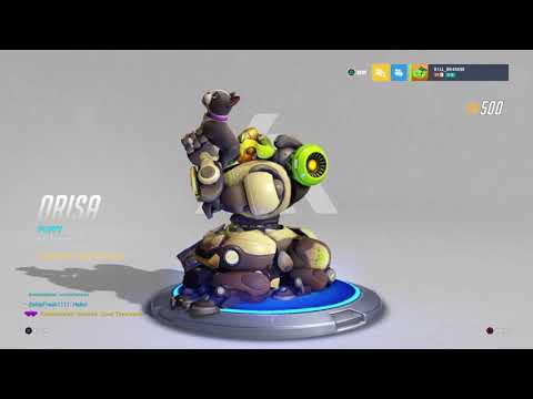 Orisa emote, licking puppy butt!