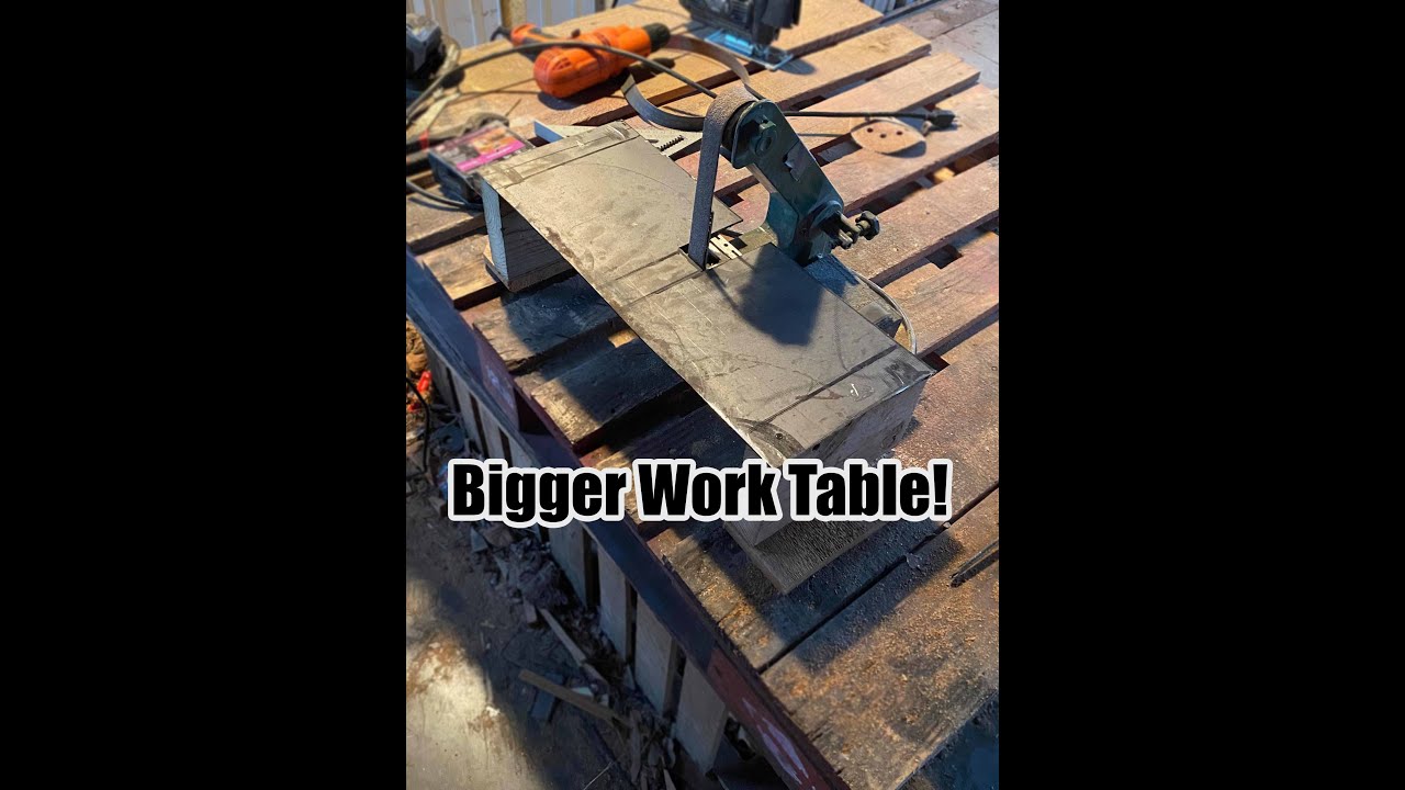 Making a Bigger Grinding Table for Bench Grinder - Simple Edition - YouTube
