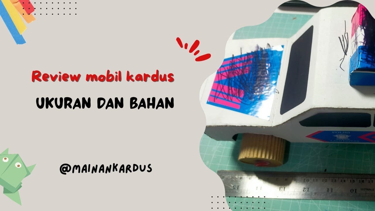 Ukuran mobil kardus, review lengkap bikin mainan dari kardus - YouTube
